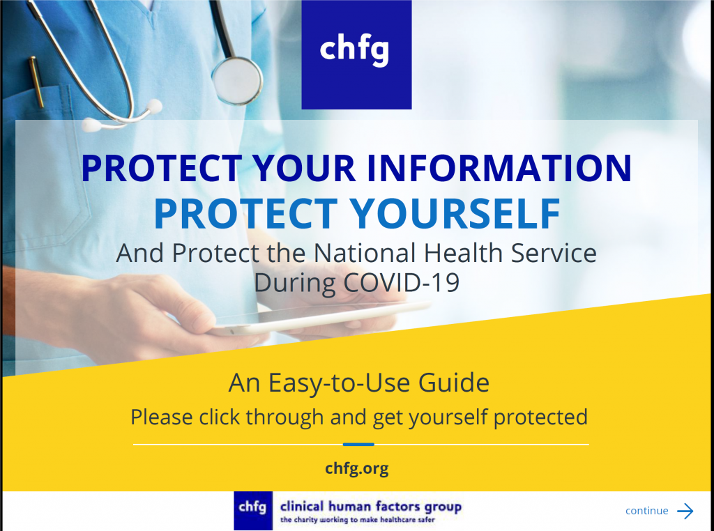 Protect yourself, protect the NHS | CHFG - Clinical Human Factors Group