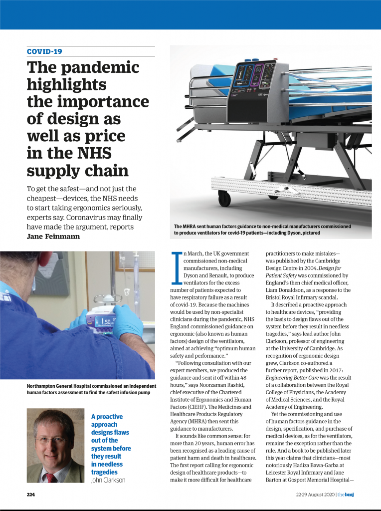 BMJ Article on Human Factors and Design | CHFG - Clinical Human Factors ...